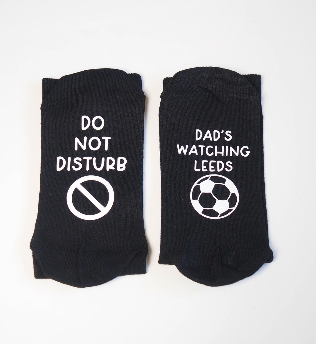 Dad’s Watching Leeds/ Football Socks/ Men’s Football Socks/ Ladies ...
