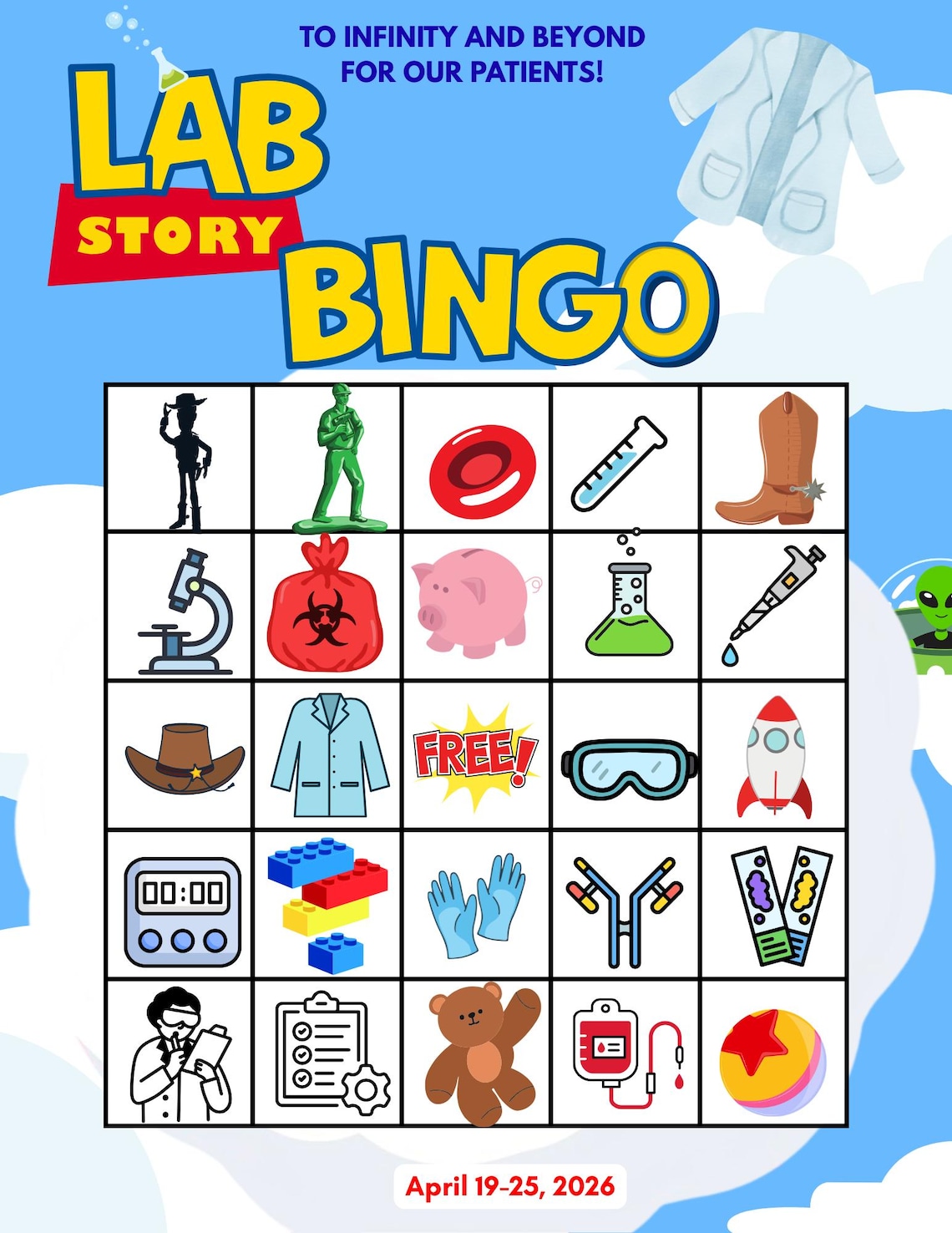 Lab Week Bingo Game Printable | Medical Laboratory Week Activity | Lab ...