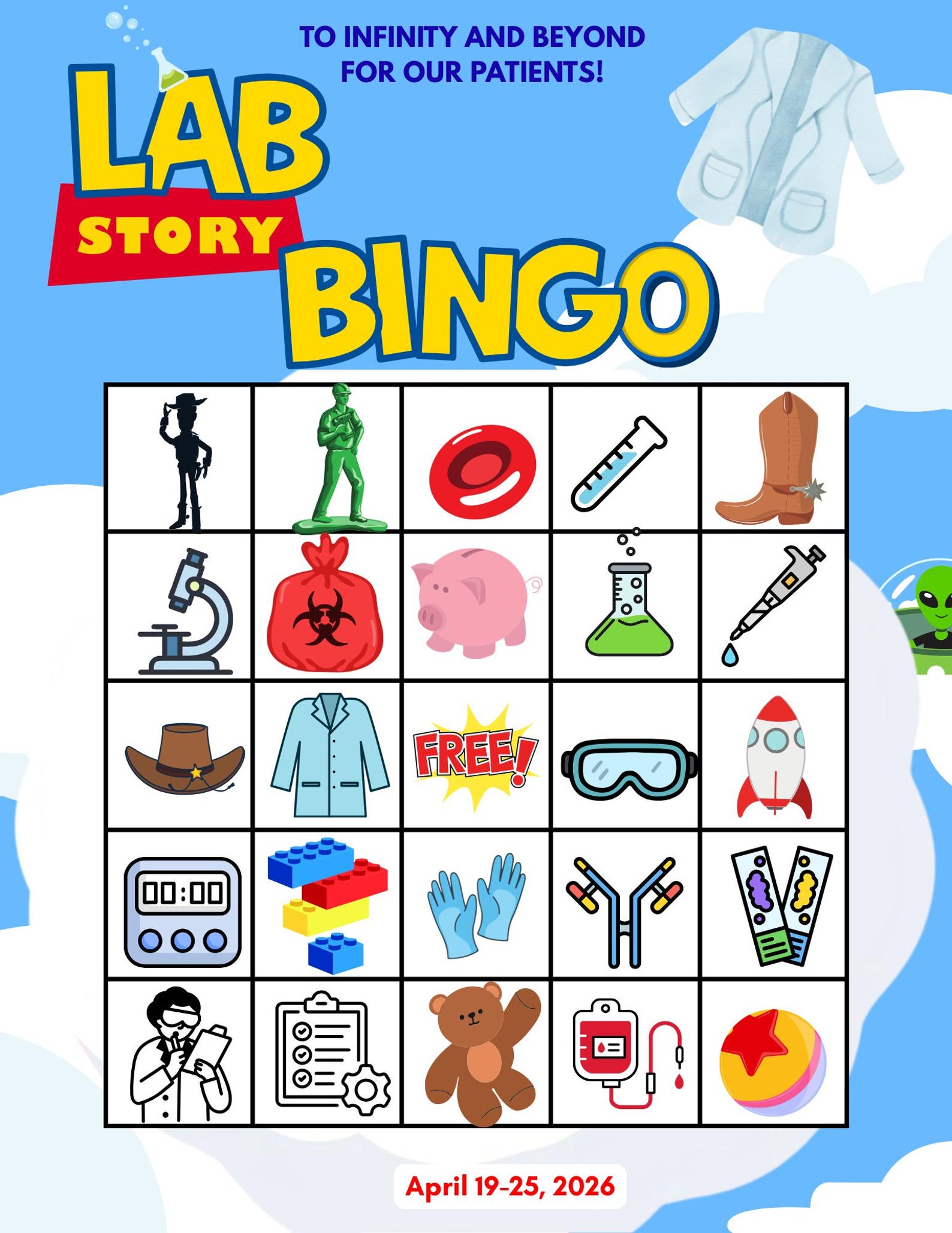 Lab Week Bingo Game Printable | Medical Laboratory Week Activity | Lab ...