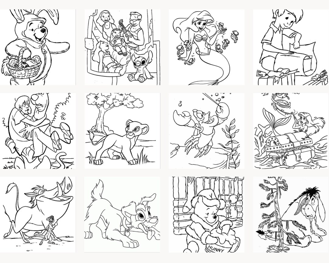 500 Children's Coloring Pages - Etsy