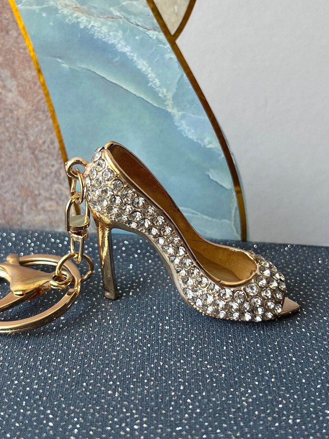 Sparkling Heel Keychain - Etsy