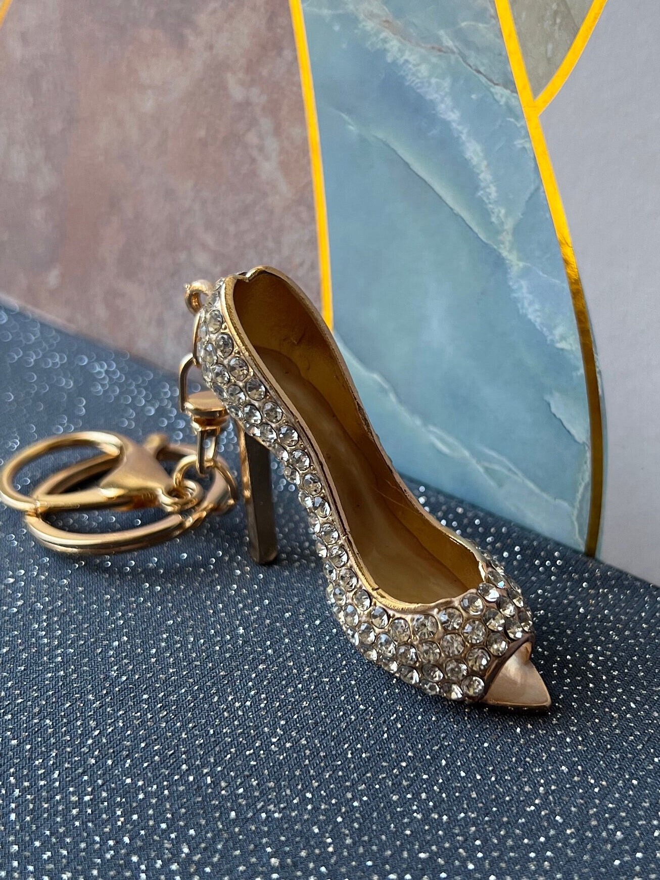 Sparkling Heel Keychain - Etsy