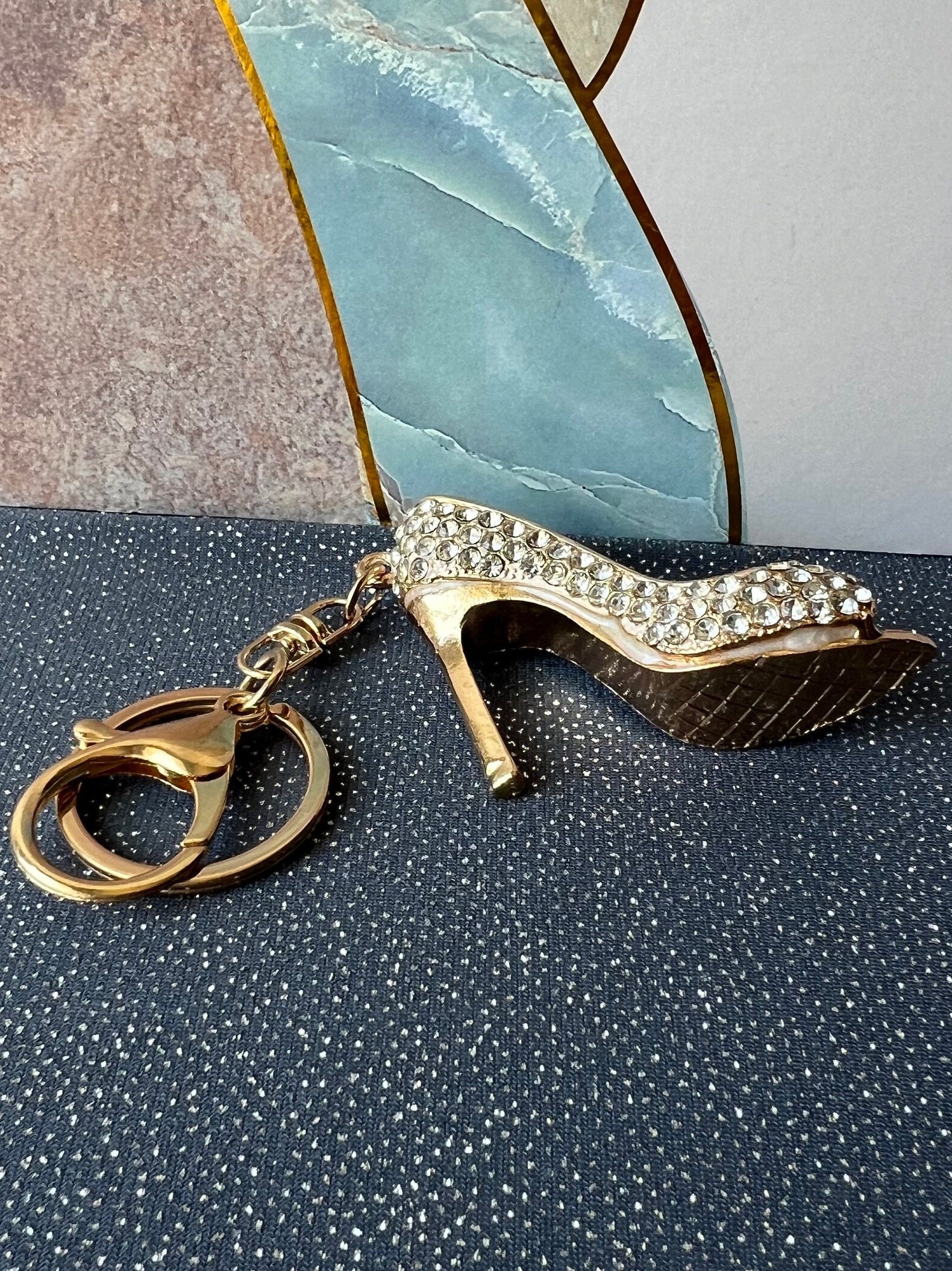 Sparkling Heel Keychain - Etsy