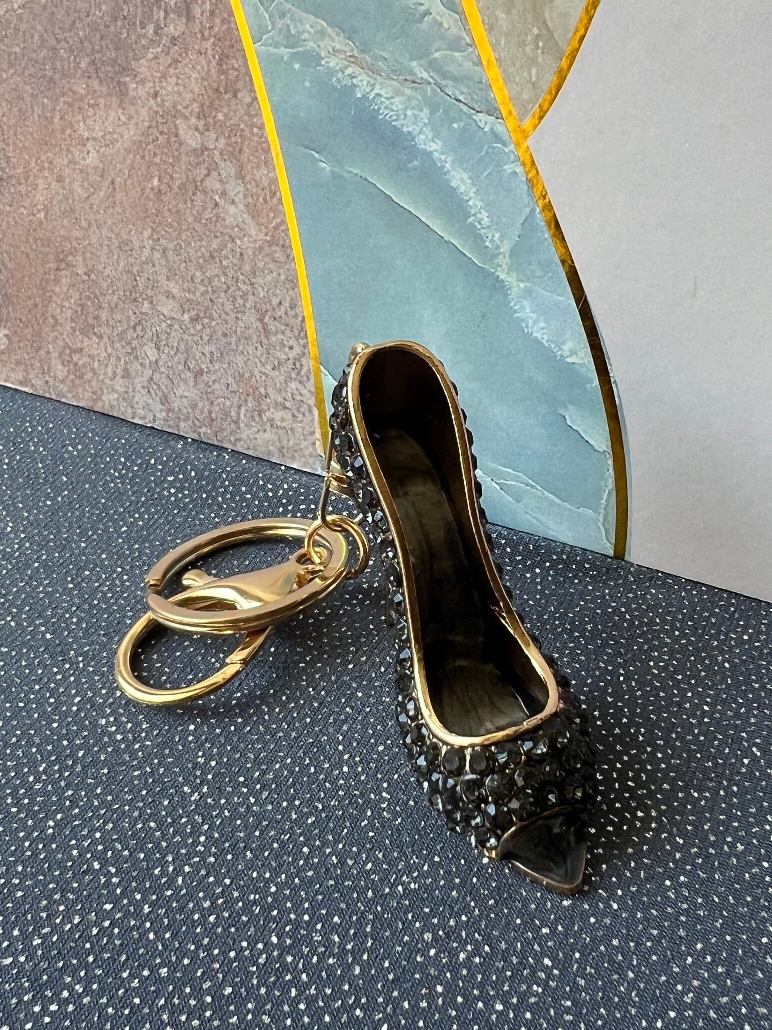 Sparkling Heel Keychain - Etsy