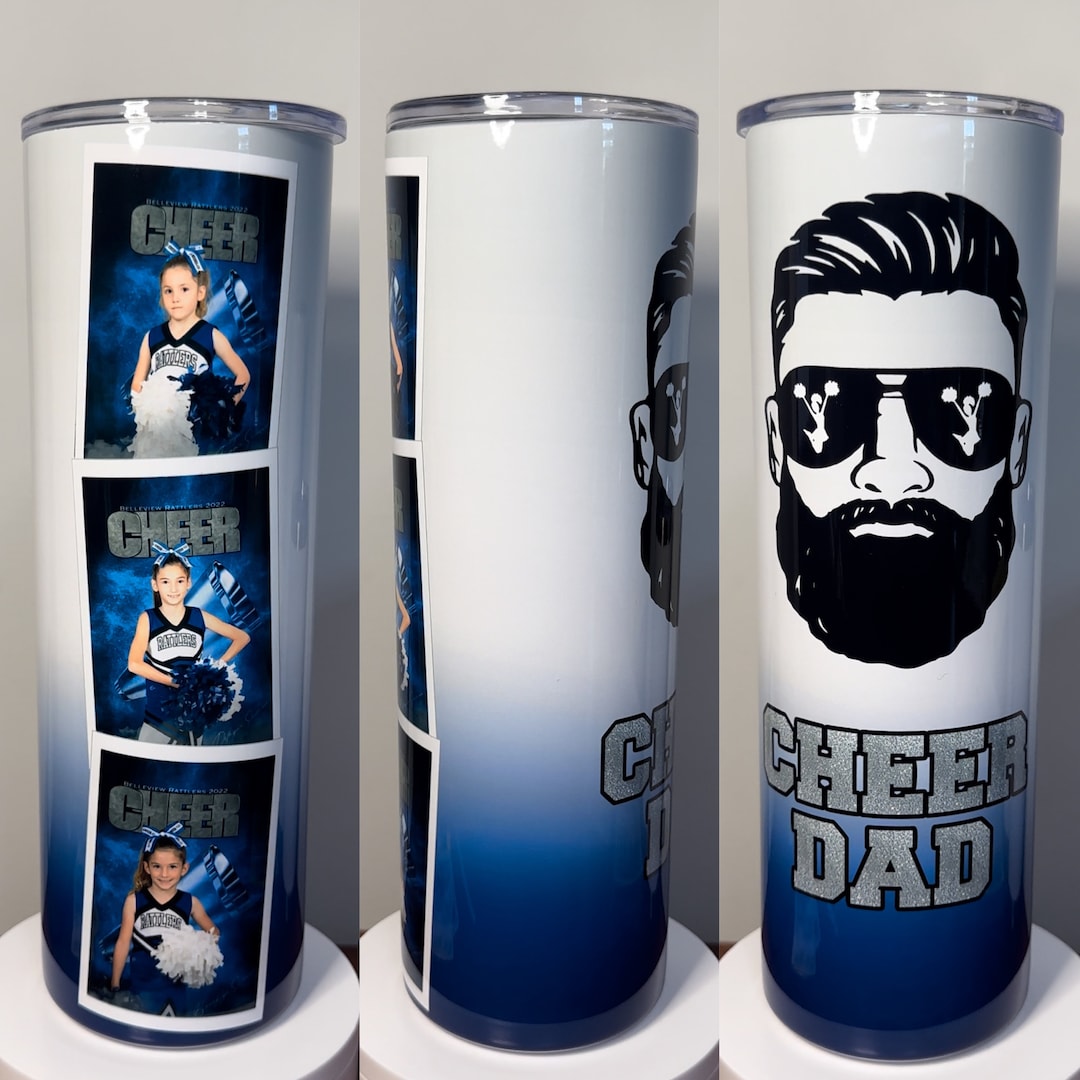 Cheer Dad Tumbler - 20oz 30oz - Choose Colors - Pictures - Insulated - Etsy