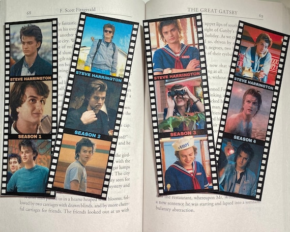 Steve Harrington Stranger Things Laminated Bookmarks Photo - Etsy