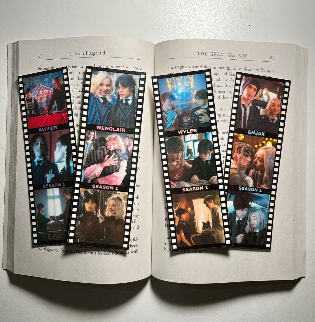 Wenclair/wavier/wyler/enjax Wednesday Season 1 Laminated Bookmarks ...