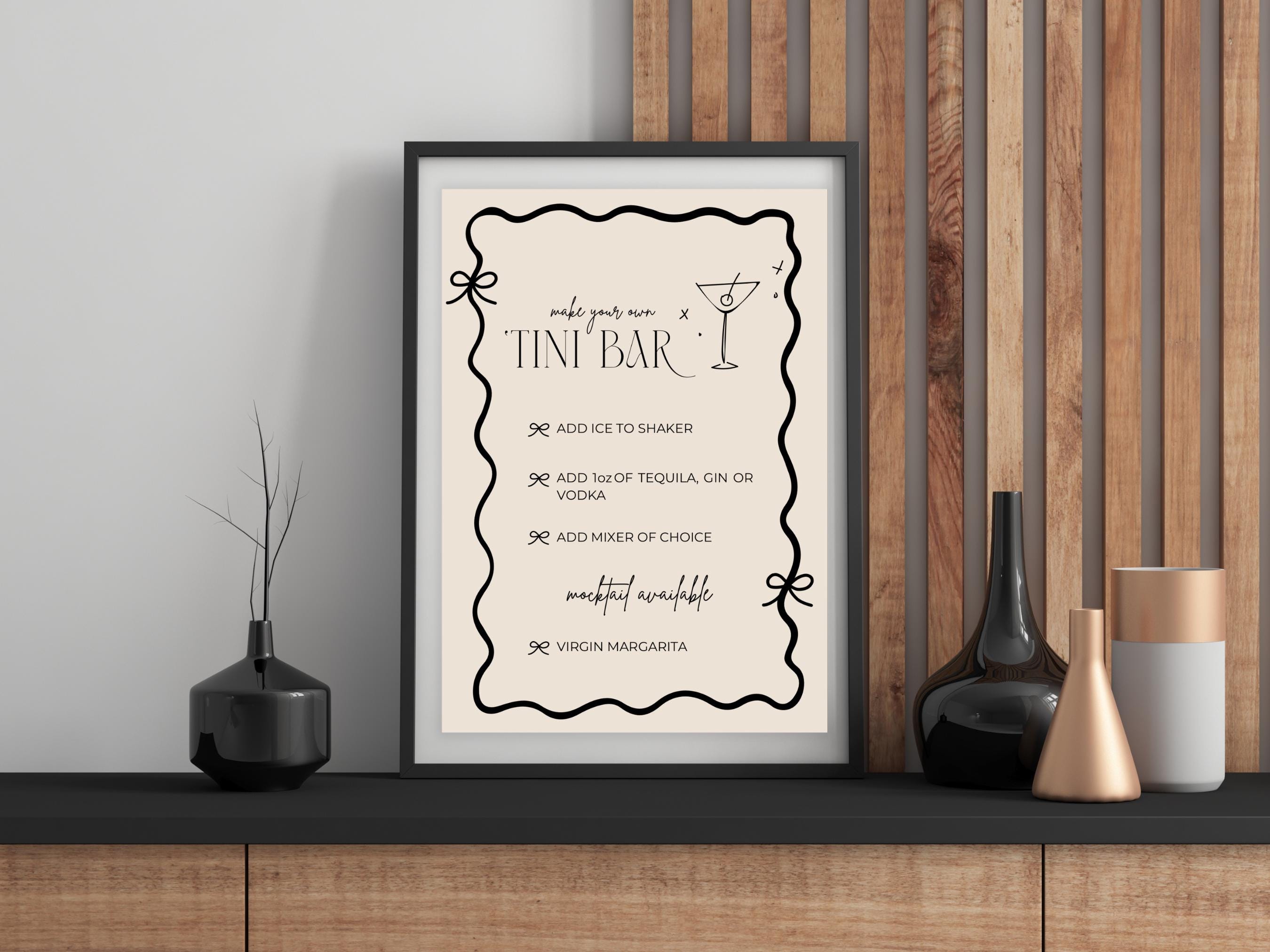 A 'tini One Baby Shower Signs (6) | Baby Shower Table Signs | Baby ...