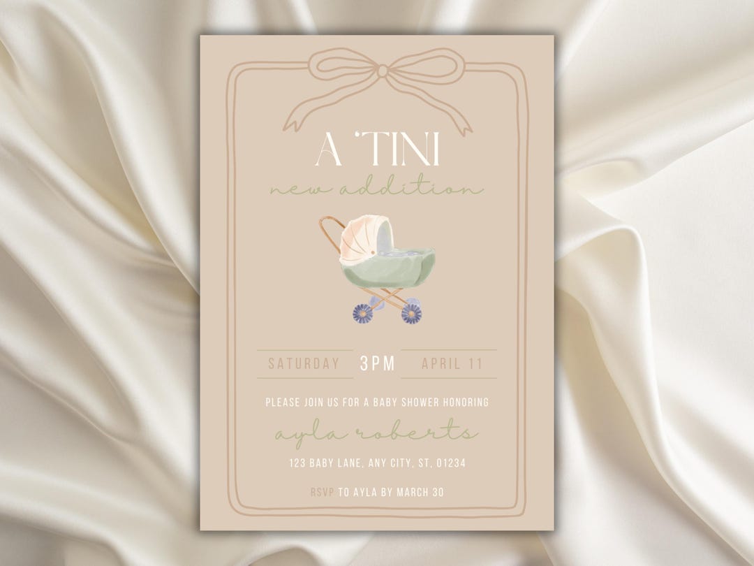 A 'tini New Addition | A 'tini New Addition Baby Shower | Baby Shower ...