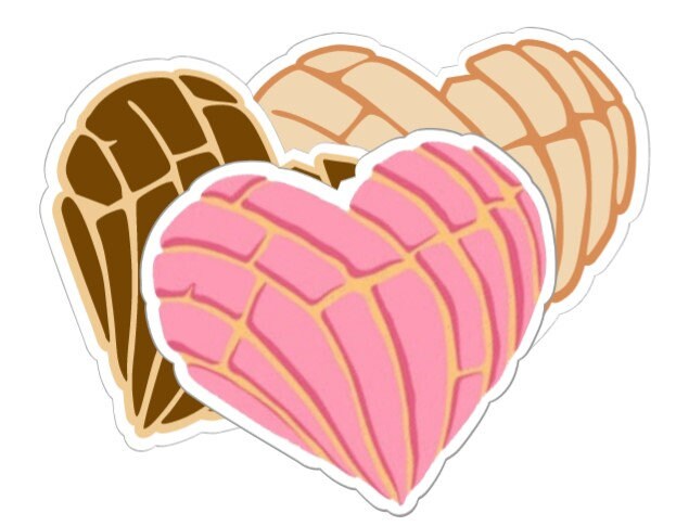 Heart Concha Sticker Magnet - Etsy