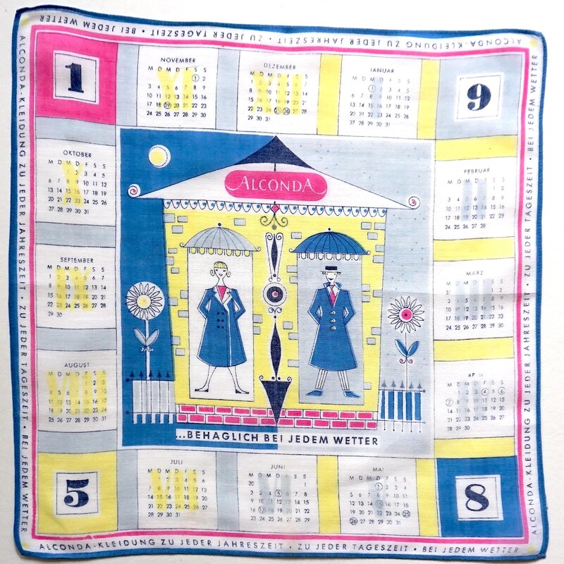 1958 Calendar - Etsy