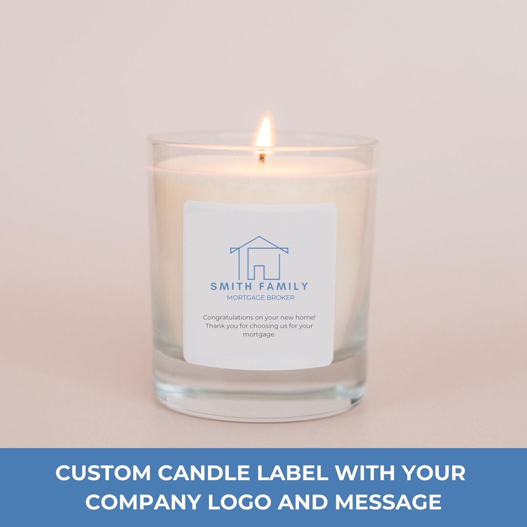 Custom Corporate Gift Candle Natural Soy Scented Candle Personalised ...