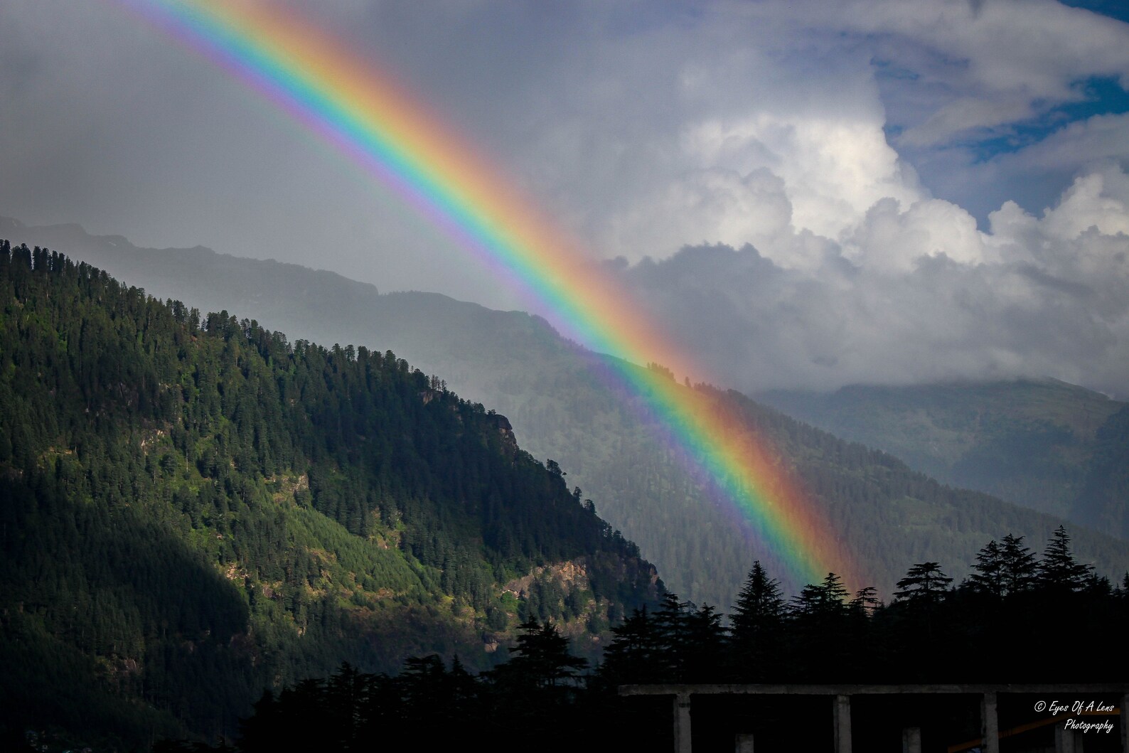 Rainbow in the Himalayan Hills, Northern India, Nature Photography ...