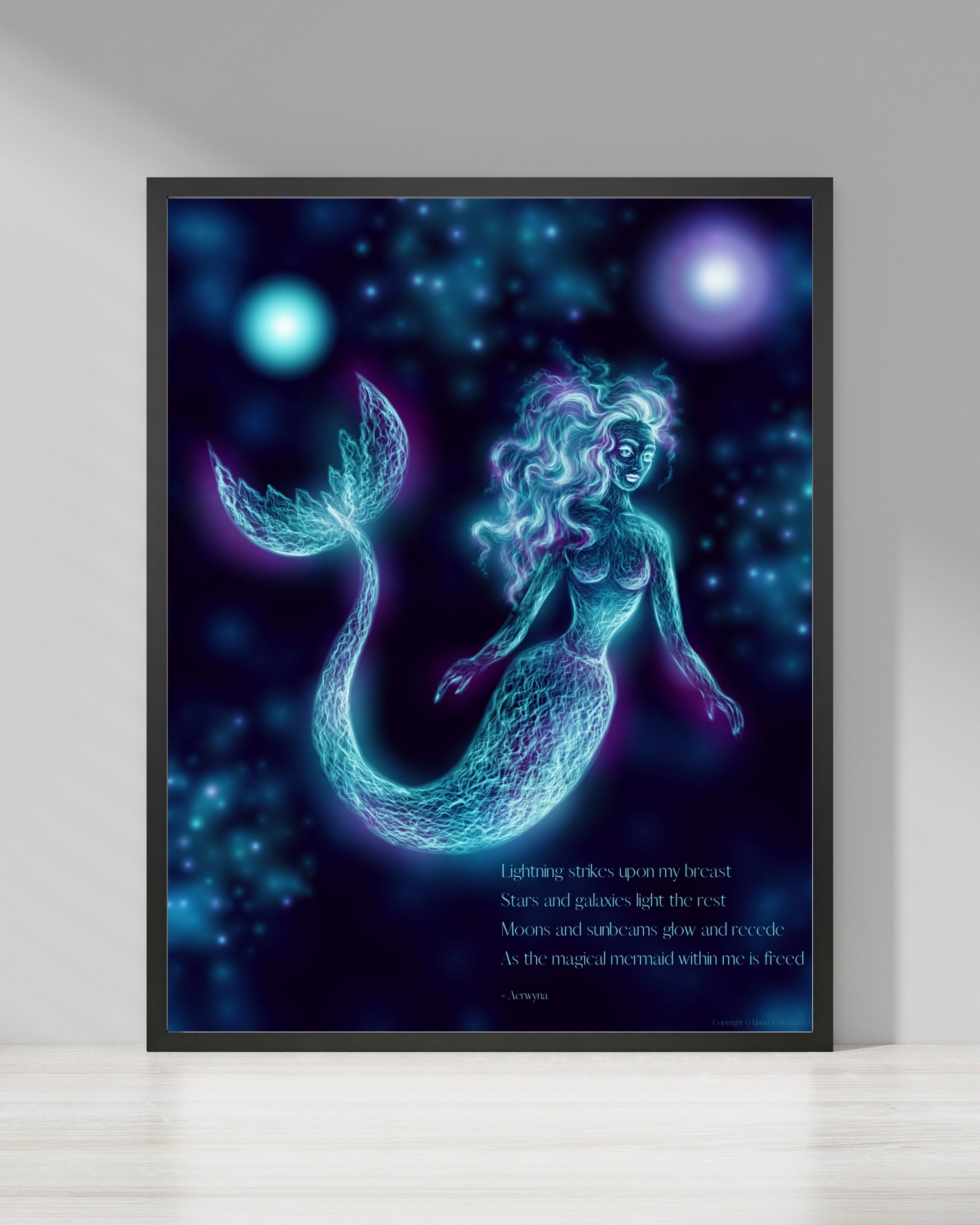 Printable Mermaid Wall Art Transformation Spell - Etsy Canada