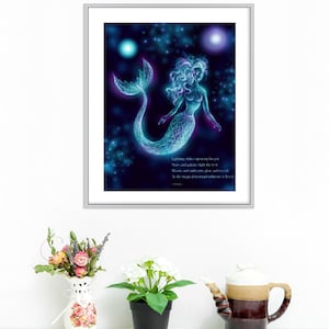 Printable Mermaid Wall Art Transformation Spell - Etsy Canada