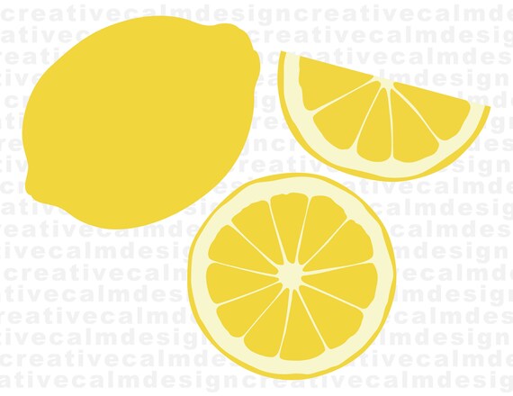 Lemon Bundle Clip Art PNG JPG Digital Download - Etsy