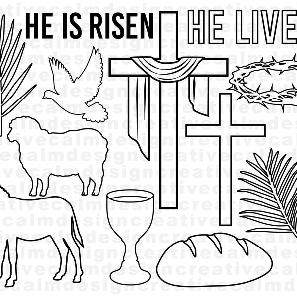 Resurrection Svg - Etsy