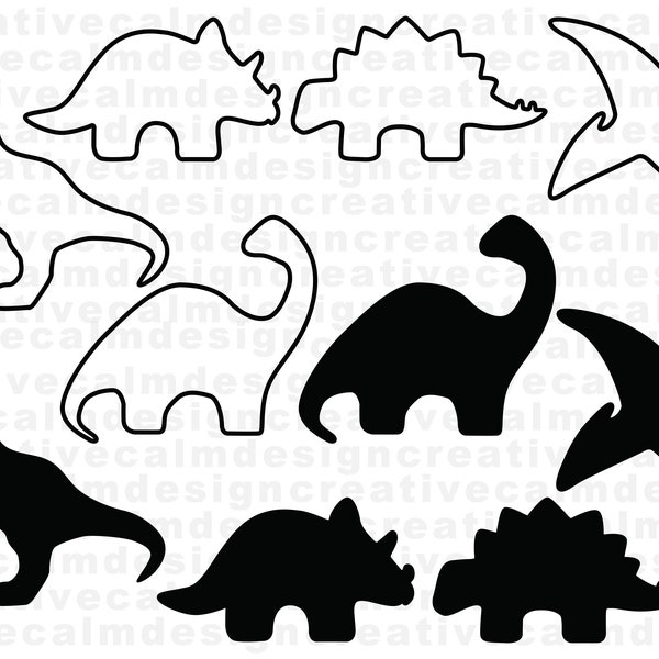 Dinosaur Art Decals - Etsy