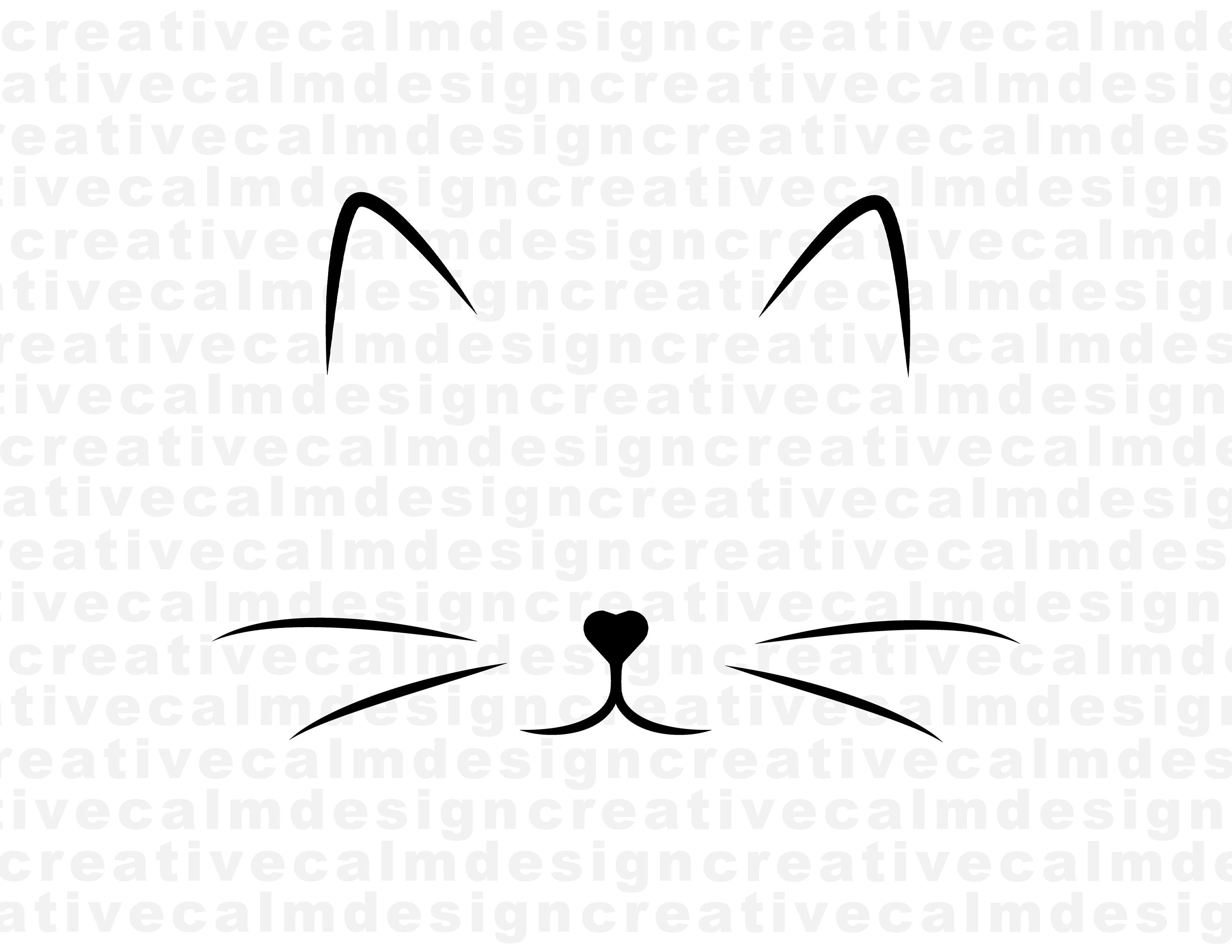 Cat Face Text