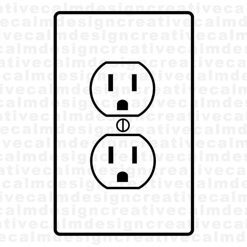 Svg Electrical Outlet - Etsy