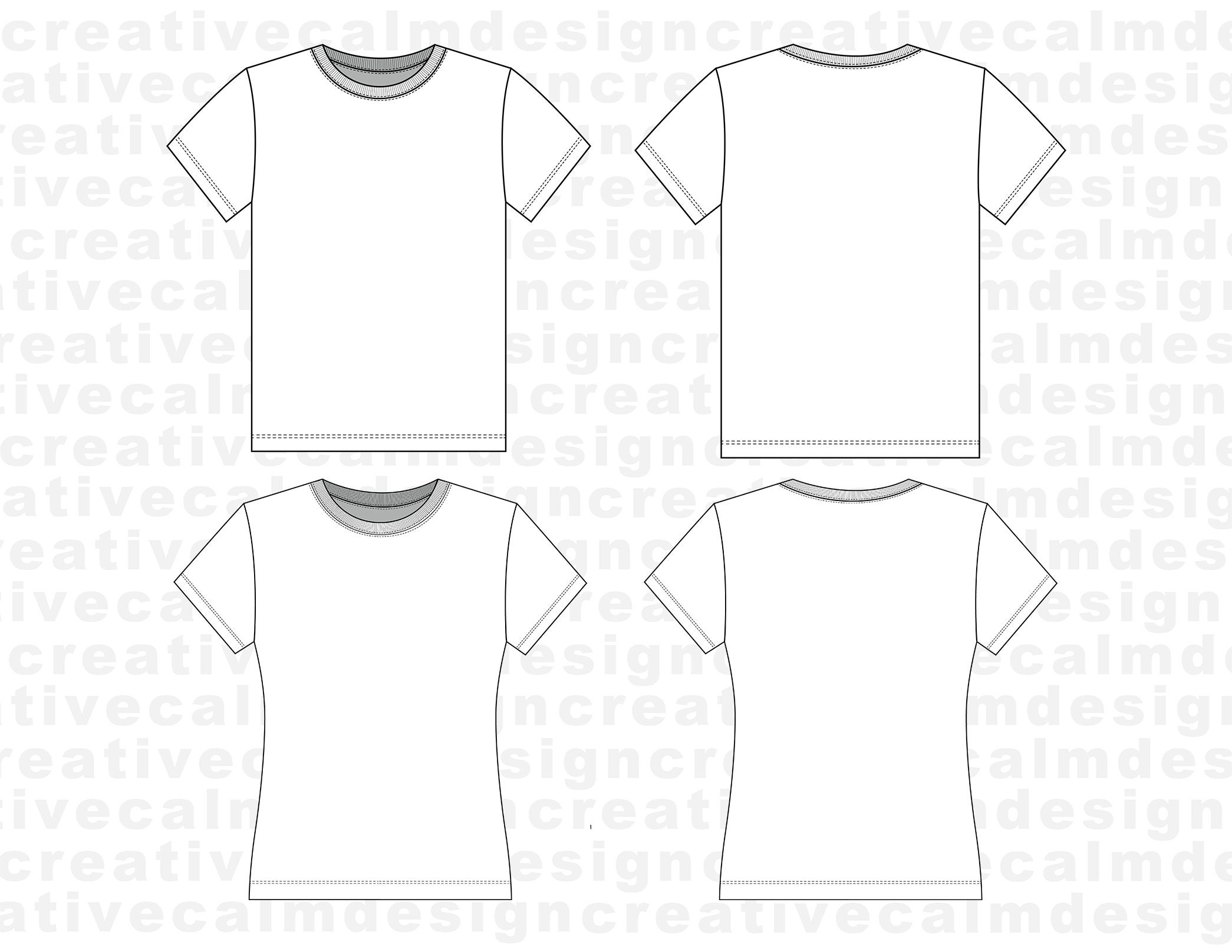 Blank T Shirt Front