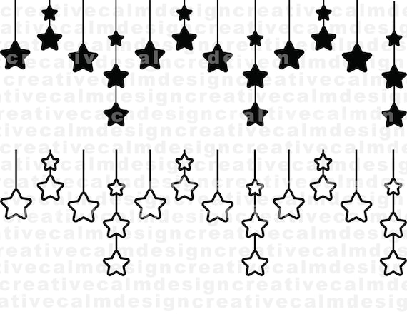 Star Border Svg Png Pdf Jpg - Etsy