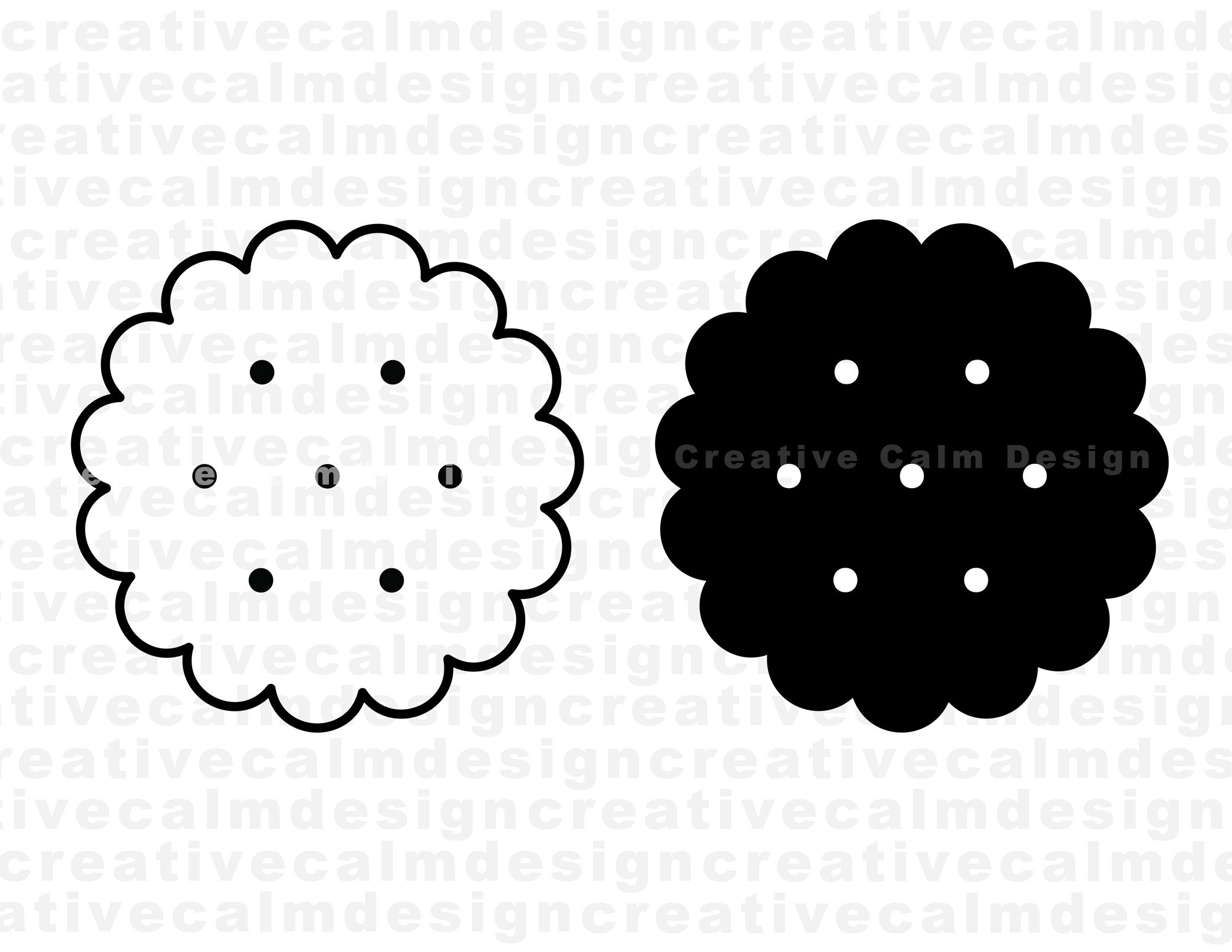 Biscuit Cracker Outline Silhouette Svg Png Pdf Jpg - Etsy Ireland