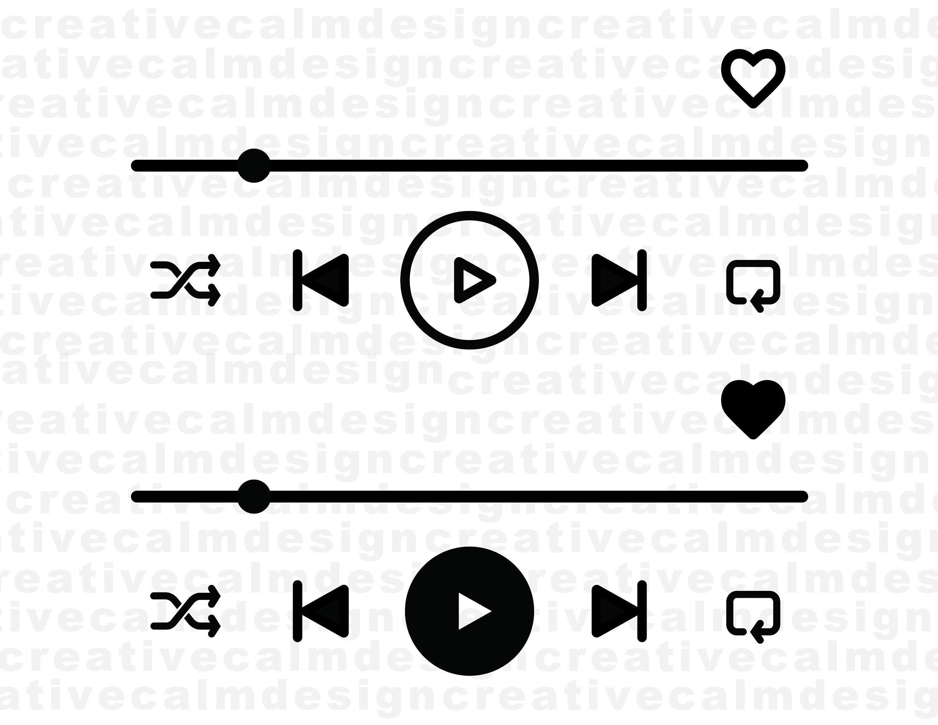 Music Player Display SVG PNG JPG Digital Download | Etsy
