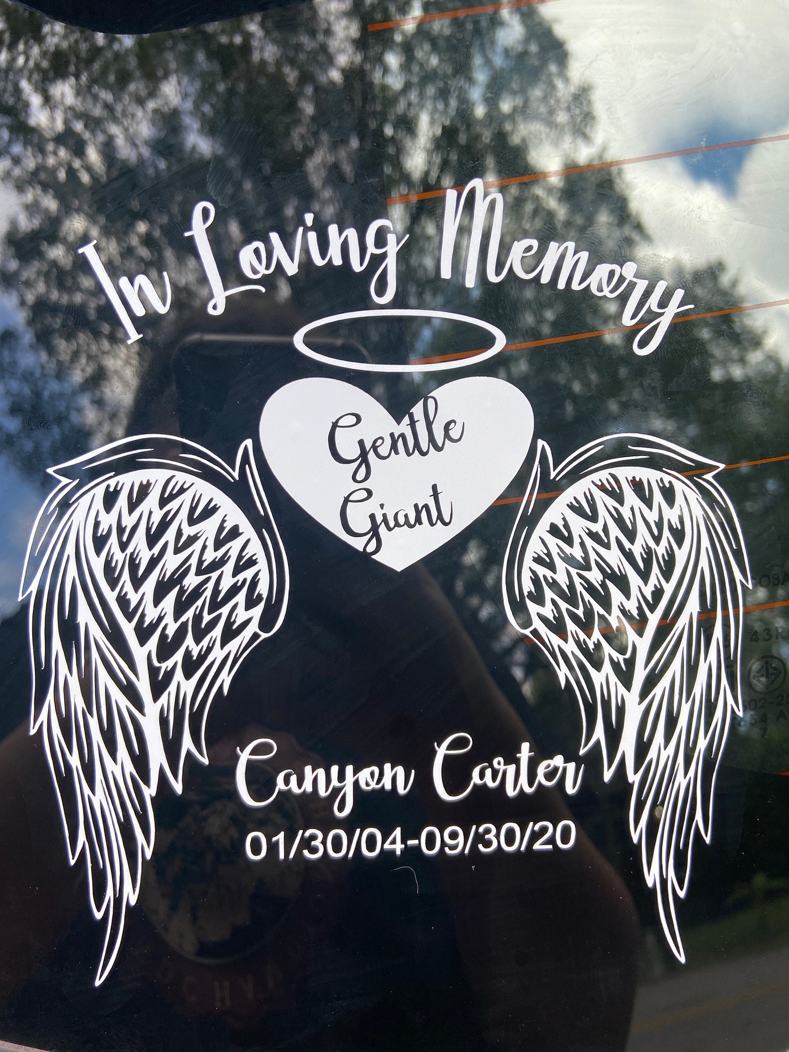 In Loving Memory Decal | Etsy