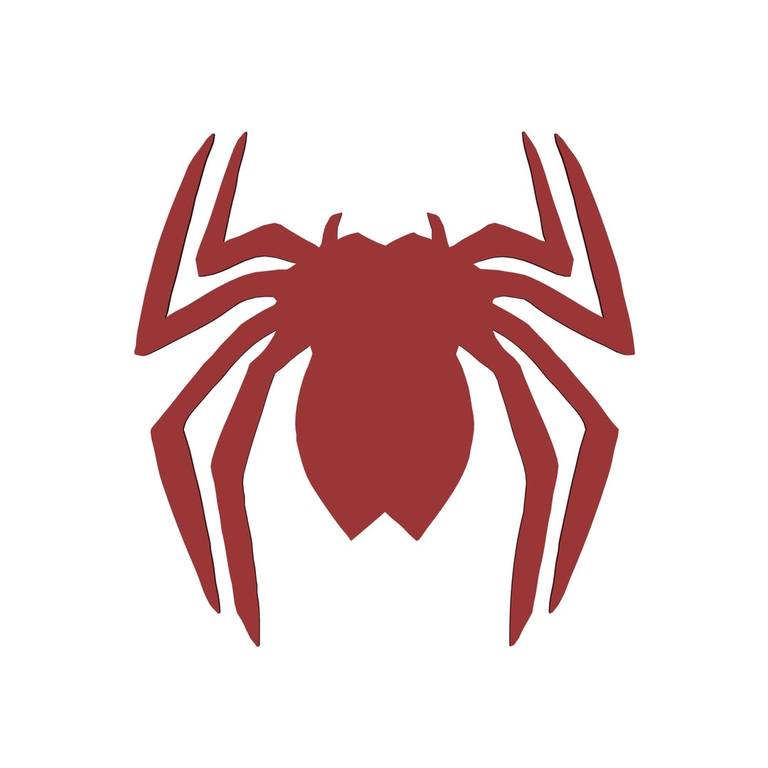 Spider-man 3D Rubber First Back Spider Symbol Raimi Marvel MCU Logo ...