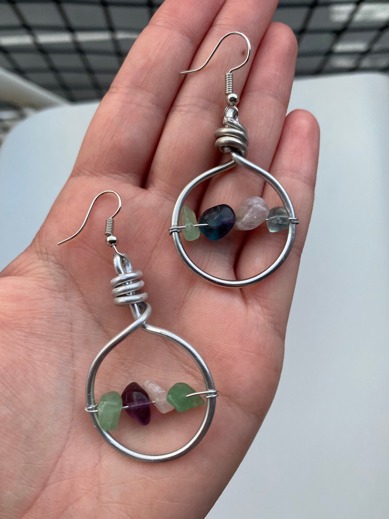 Pendientes de aro hechos a mano | Etsy