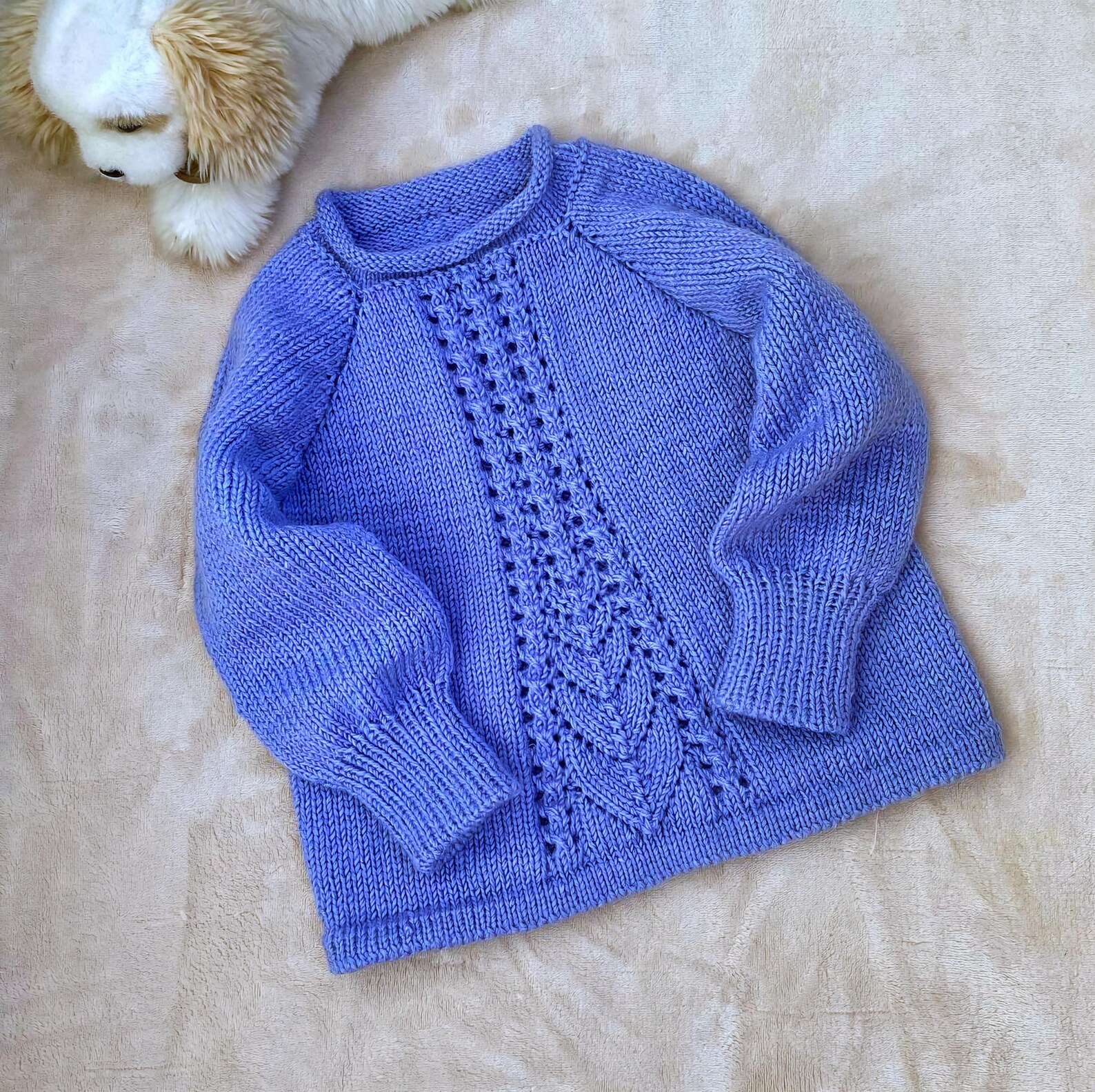 Baby Sweater Knitting Pattern / Seamless Raglan Pullover (PDF Download ...