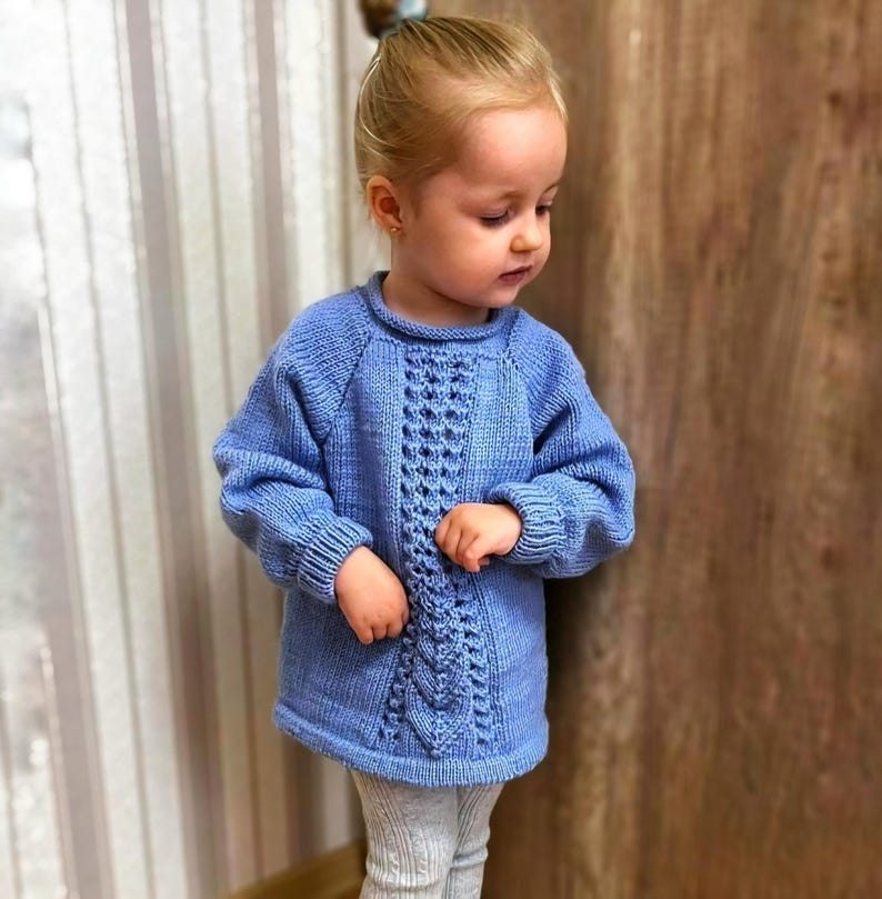 Baby Sweater Knitting Pattern / Seamless Raglan Pullover (PDF Download ...