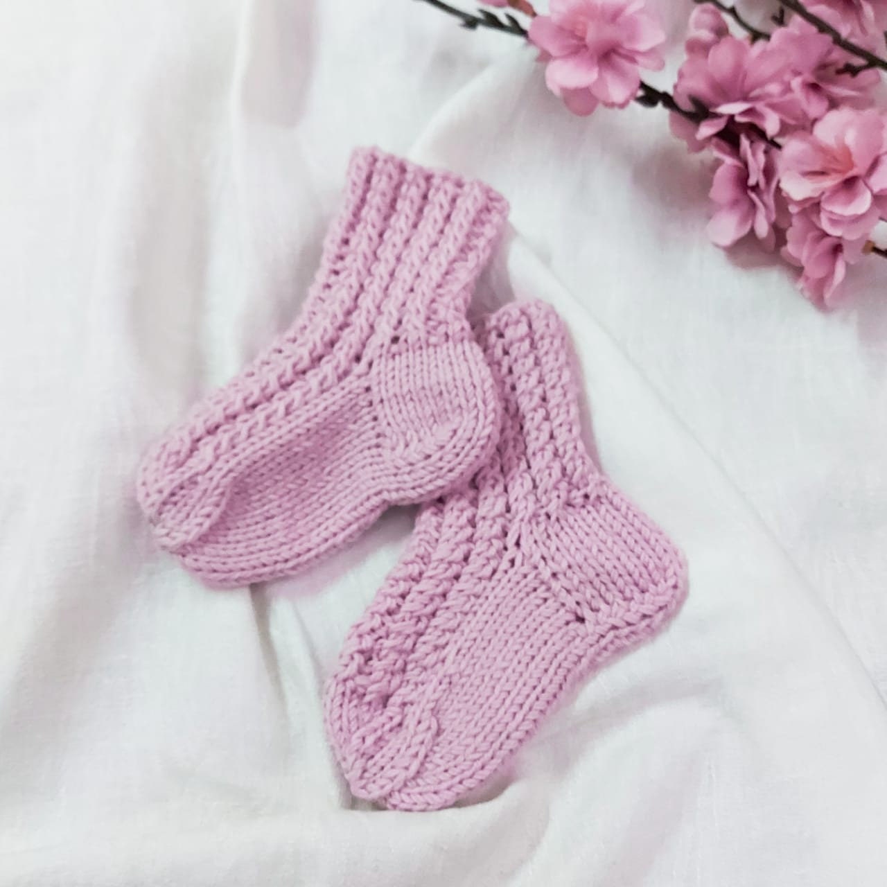 Baby Socks Knitting Pattern. PDF Instant Download Knit Tutorial - Etsy