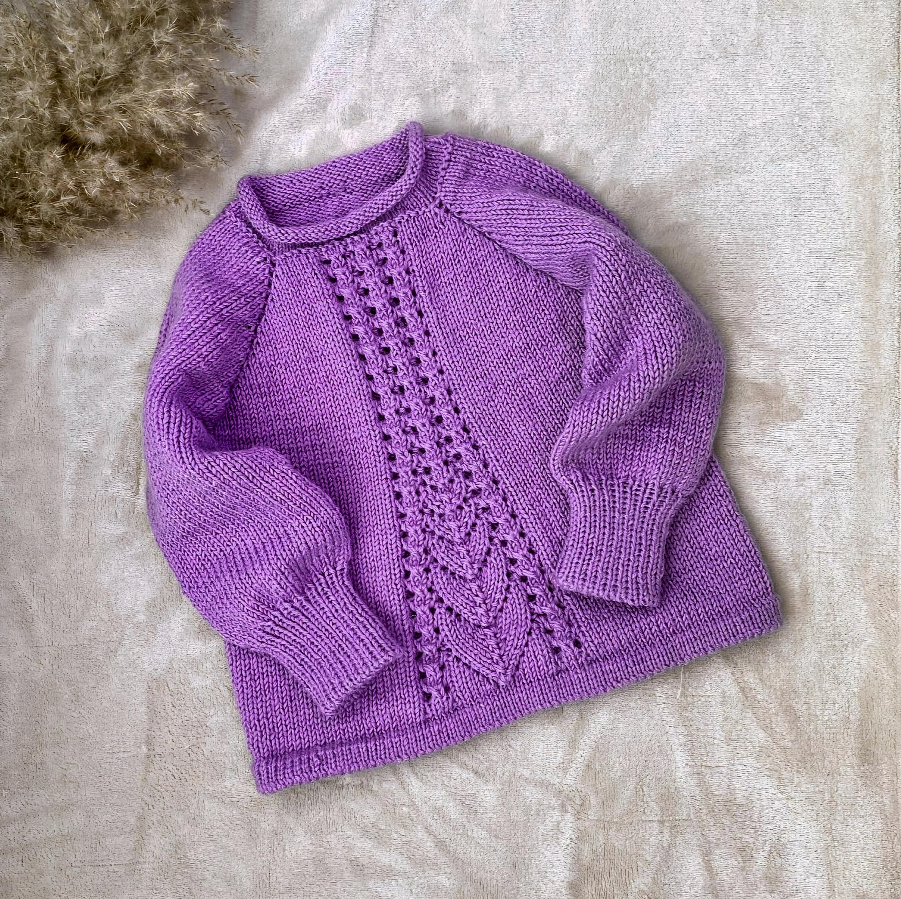 Baby Sweater Knitting Pattern / Seamless Raglan Pullover (PDF Download ...
