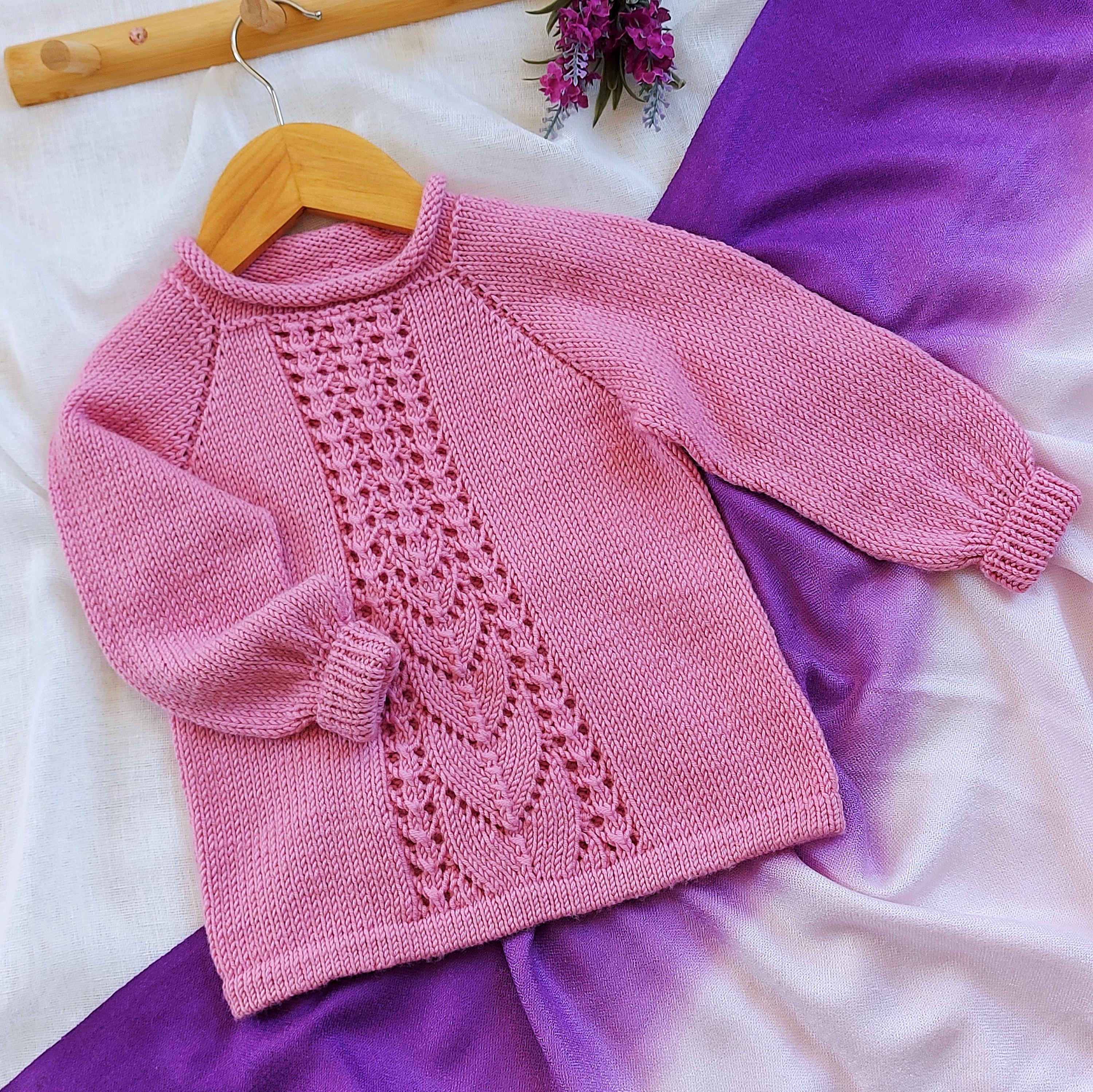 Baby Sweater Knitting Pattern / Seamless Raglan Pullover (PDF Download ...