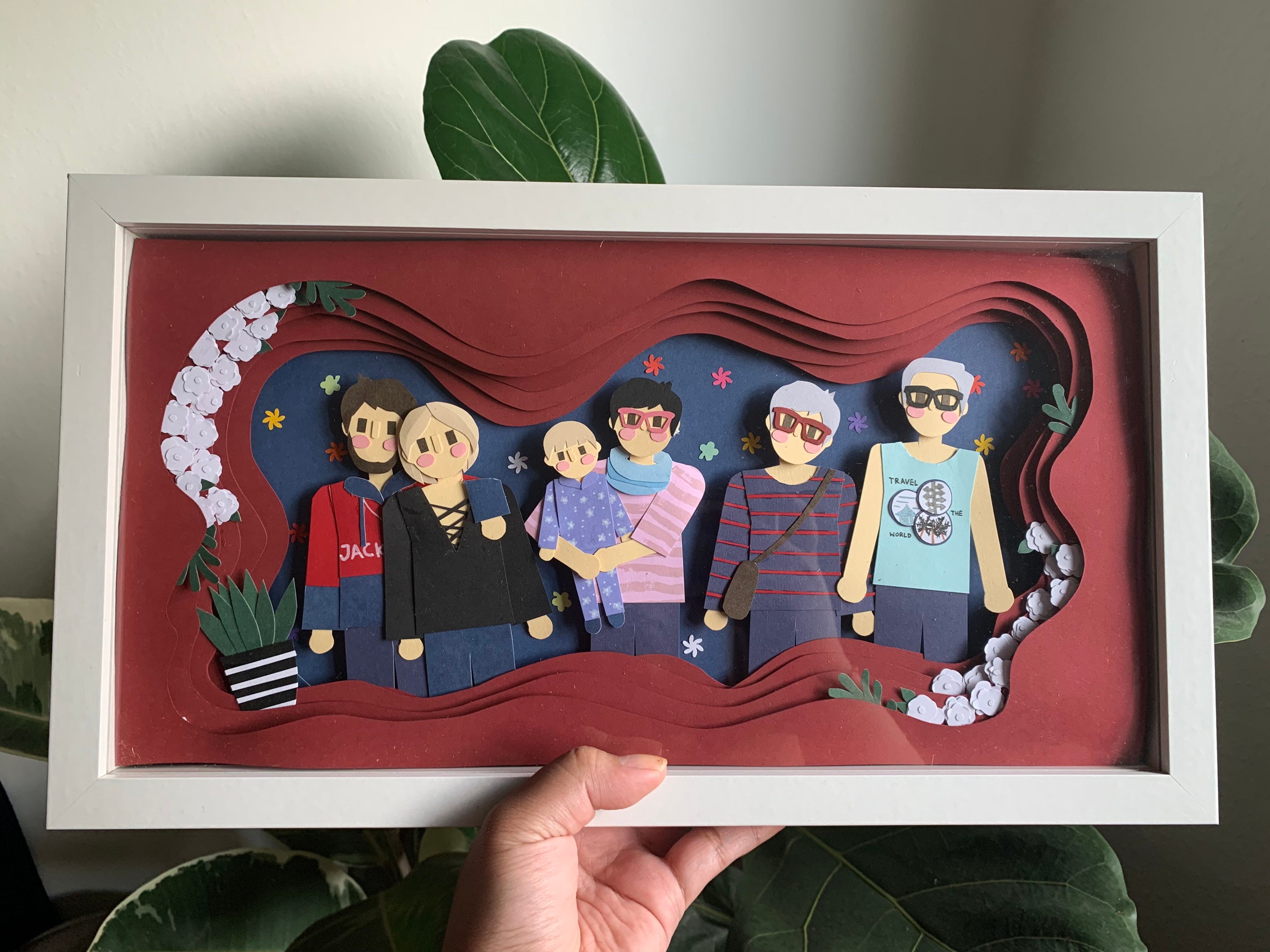 Paper Illustration/to Keep Your Memories in the Frame/perfect for a ...