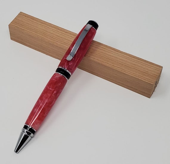 Pink Bubblegum Resin Hand Turned Cigar Chrome Pen - Etsy