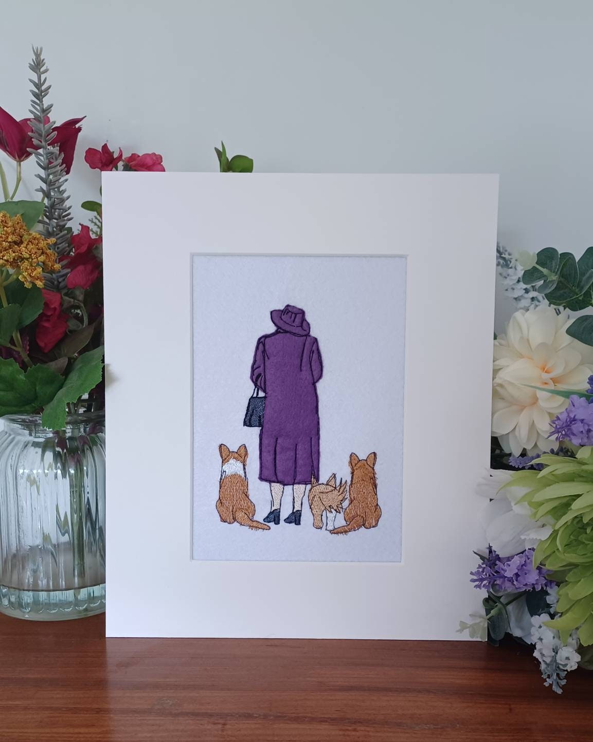 Farewell Your Majesty Raw Edge Appliqué and Embroidered Picture - Etsy UK