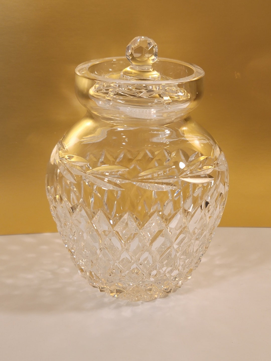 Tyrone Crystal Jam Jar Ireland 7 Inch Tall Medium - Etsy