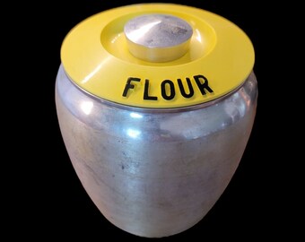 Midcentury Kromex Spun Aluminum Kitchen Canister Set Grease Pot and ...