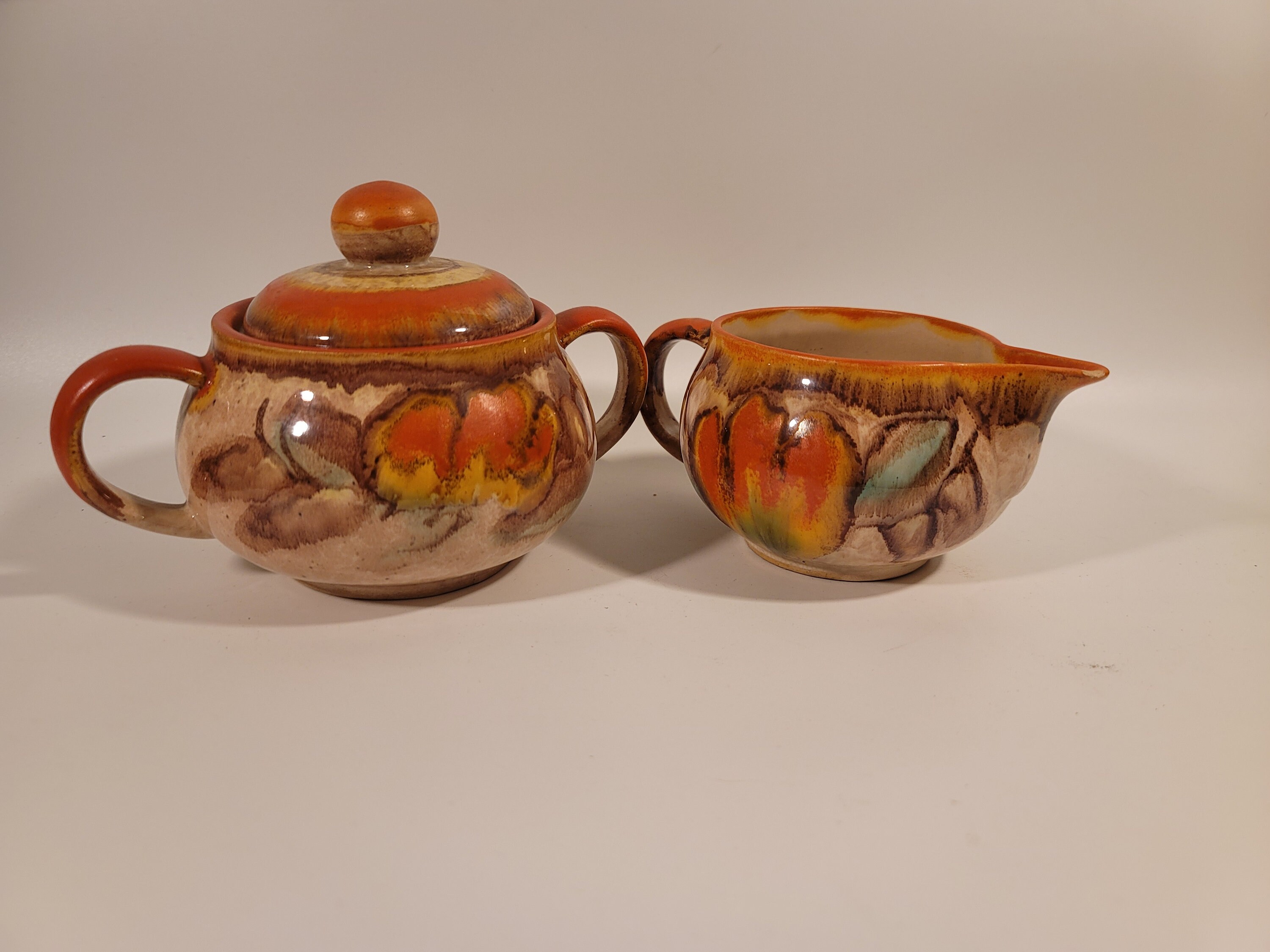 1930s Dripware Dumler and Breiden Pottery Creamer Sugar - Etsy