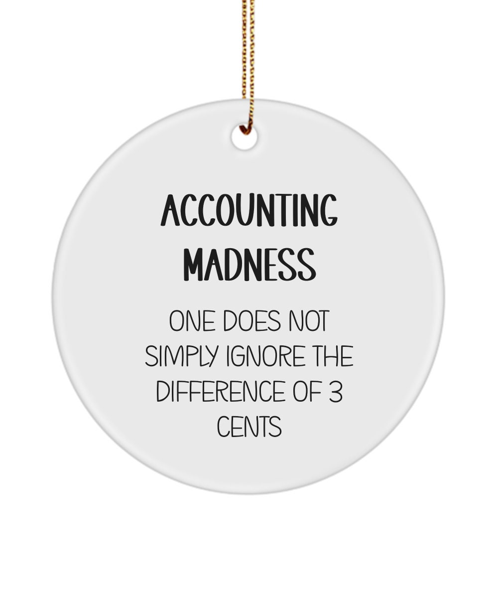 Accounting Madness, Accounting Christmas Gift for Accountant, Accounts ...