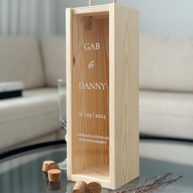 Custom Wine Box - Etsy