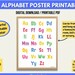 Printable Alphabet Poster Kids Alphabet Chart Colorful ABC - Etsy