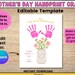 Mother's Day Handprint Craft Personalized Mom Gift From Kids Mother's ...