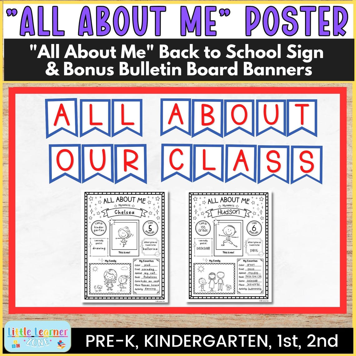All About Me Poster, All About Me Activity, All About Me Bulletin Board ...