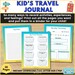 Kid's Travel Journal Printable, Kid's Vacation Memory Journal , Travel ...