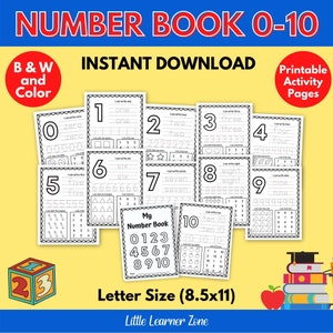 Number Tracing Worksheets 0-10, Printable Number Writing Worksheets ...