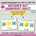 Mother's Day Handprint Craft Activity Personalized Mom Gift From Kids ...